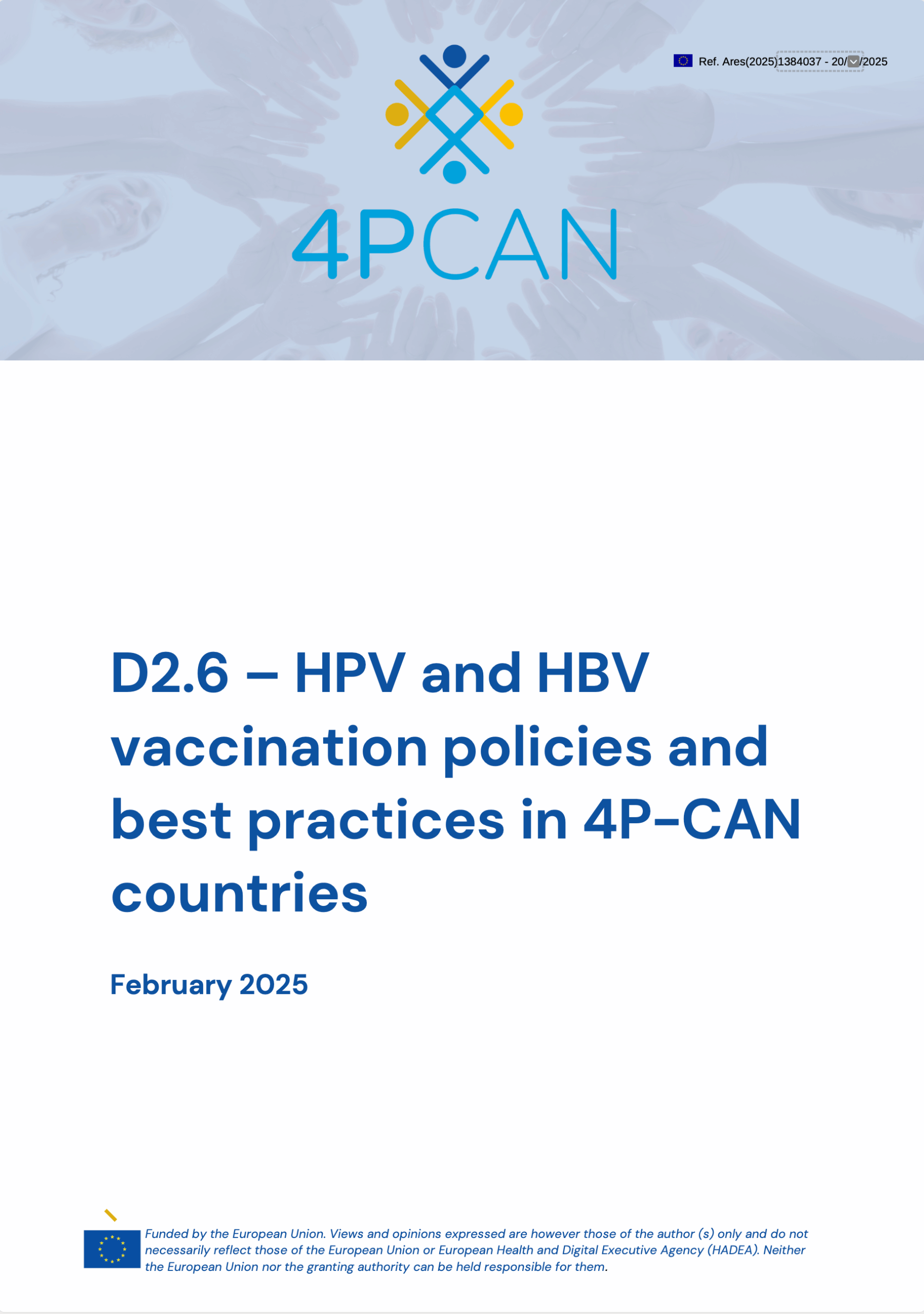 D2.6 - Vaccination policies and best practices in 4P- CAN countries ...
