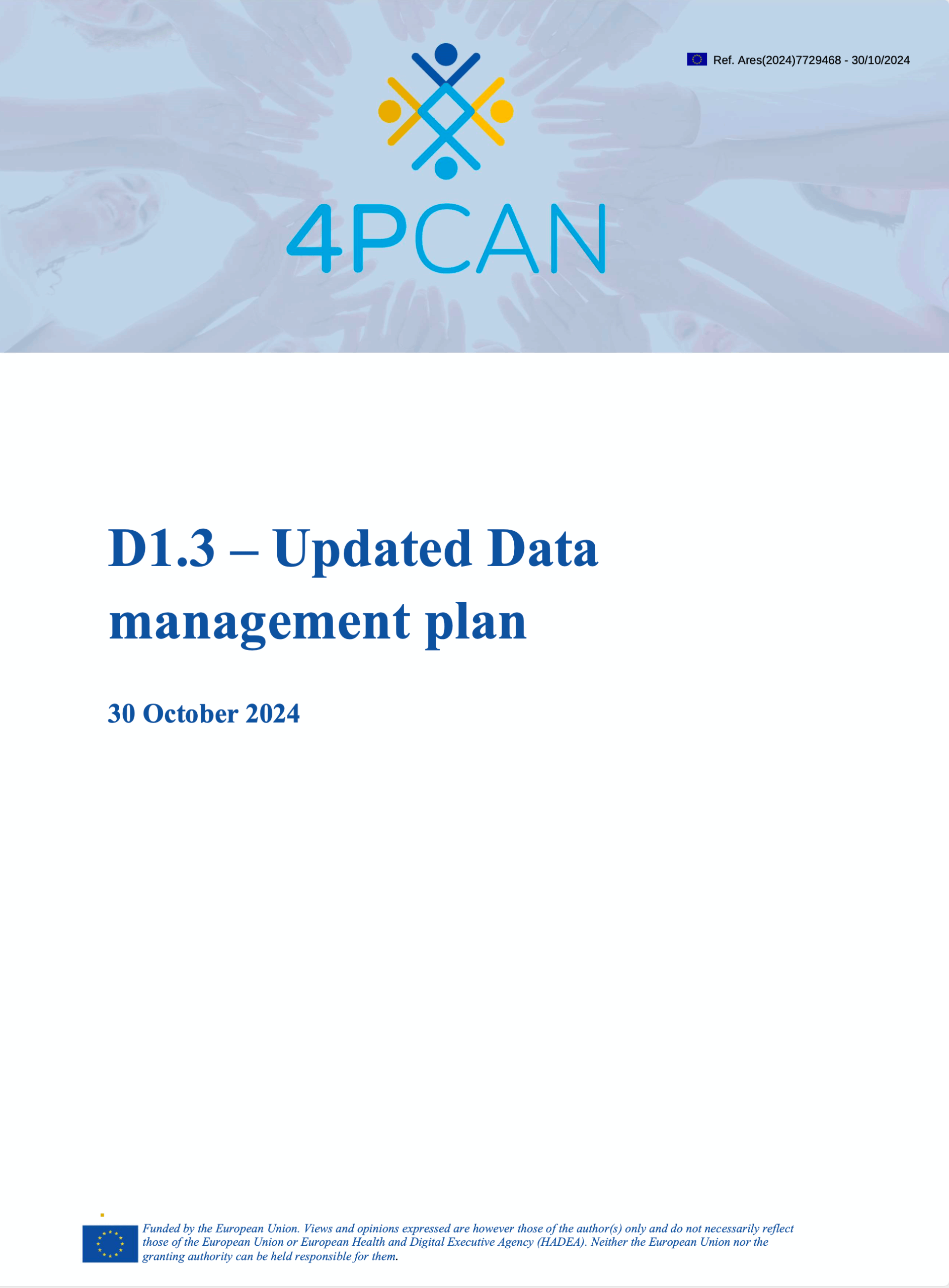 D1.3 - Updated Data Management Plan - 4P-CAN